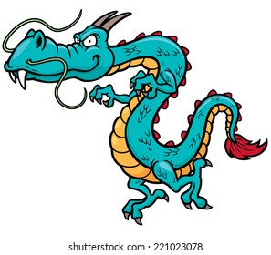 Vector Illustration Cartoon Dragon Stock Vector (Royalty Free ...