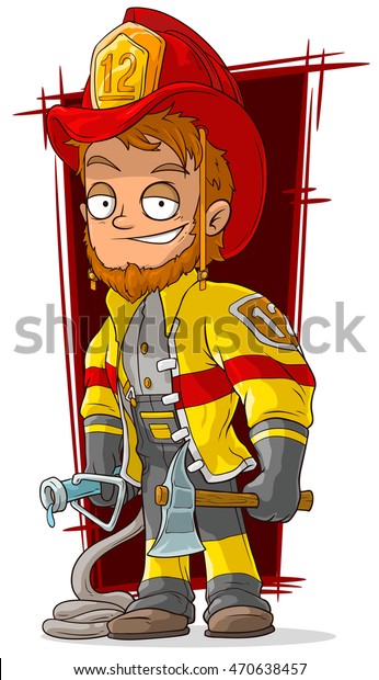Strong Firefighter Cartoons