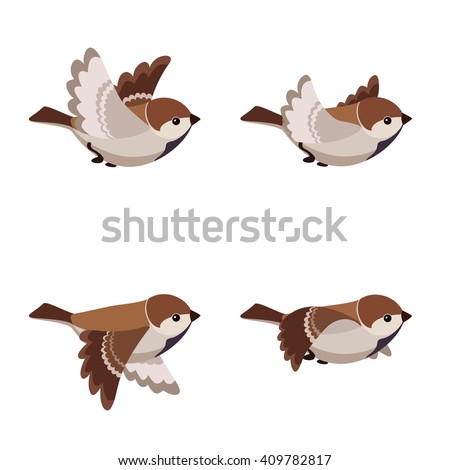 Sparrow Flying Drawing | Free download on ClipArtMag
