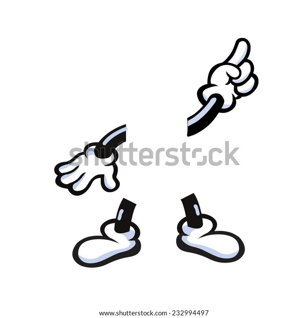 Vector Illustration Cartoon Hand Foot Stock Vector (Royalty Free ...