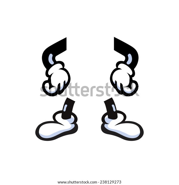 Vector Illustration Cartoon Hands Legs Stock Vector (Royalty Free ...