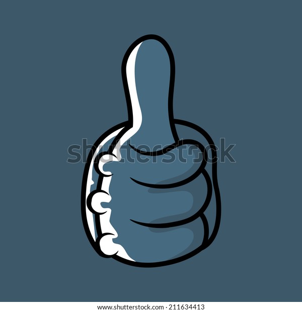 Vector Illustration Cartoon Hands Sign Thumbs Stock Vector (Royalty ...