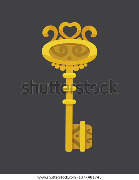 Vector Illustration Cartoon Keys Secret Mystery Stock Vector (Royalty ...