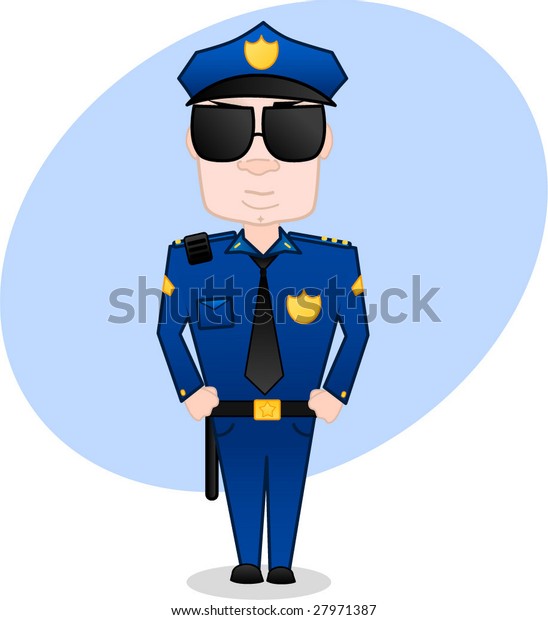 Vector Illustration Cartoon Police Stock Vector (Royalty Free) 27971387 ...