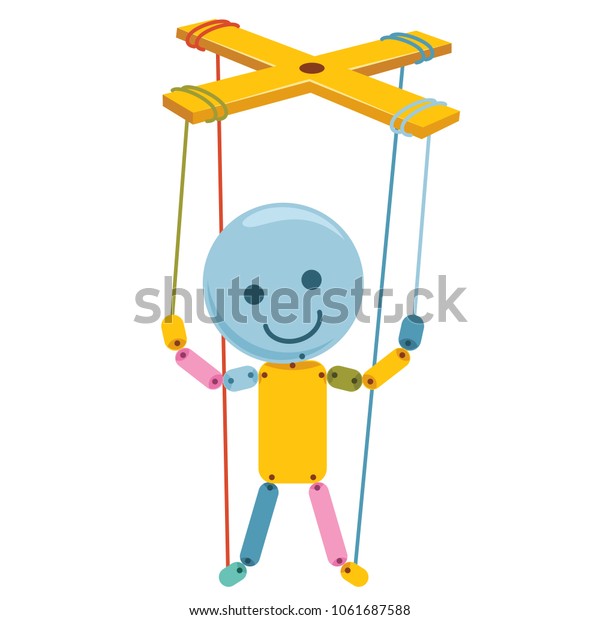 Vector Illustration Cartoon Puppet Stock Vector (Royalty Free) 1061687588