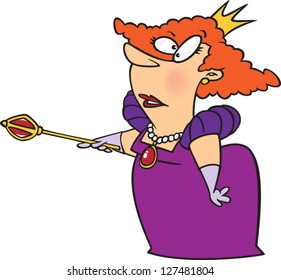 Vector Illustration Cartoon Queen Stock Vector (Royalty Free) 127481804 ...
