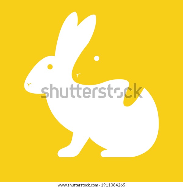 Vector Illustration Cartoon Rabbit Fine Bunny Stock Vector (Royalty ...