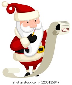 242 Claus santa checking his list Images, Stock Photos & Vectors ...