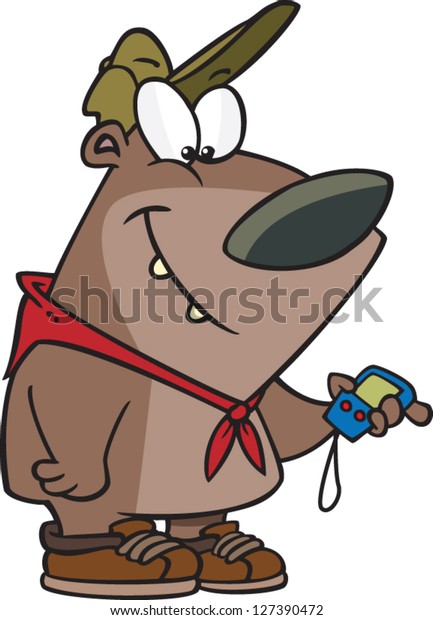 Vector Illustration Cartoon Scout Cub Bear Stock Vector (Royalty Free ...
