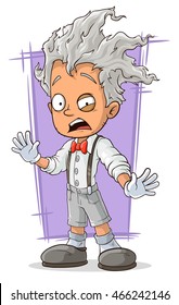 Vector Illustration Cartoon Strange Crazy Scientist Stock Vector ...