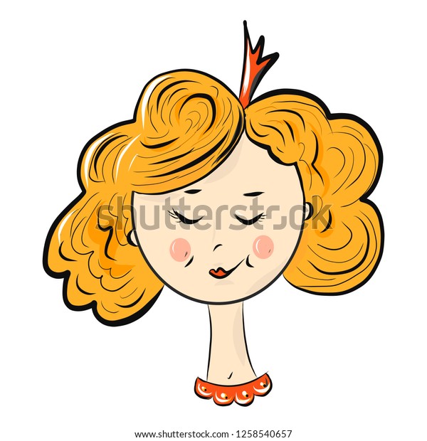 Vector Illustration Cartoon Style Haughty Princess: เวกเตอร์สต็อก (ปลอด ...