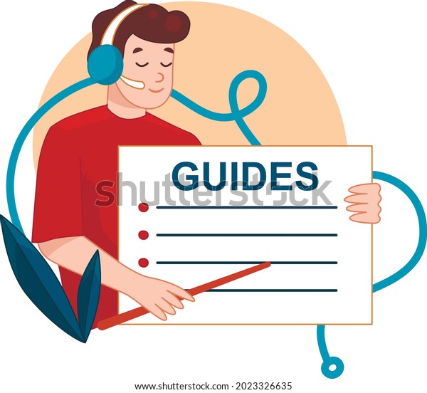 Vector Illustration Cartoon Style On Call Stock Vector (Royalty Free ...