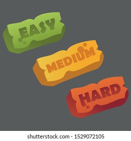 573 imágenes de Easy medium hard - Imágenes, fotos y vectores de stock ...