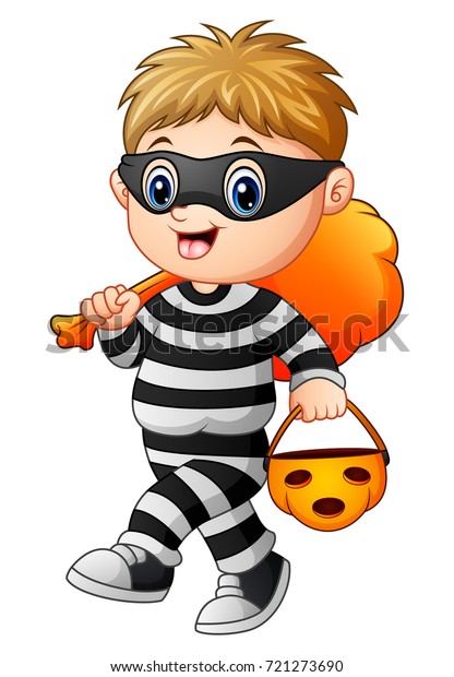 Vector Illustration Cartoon Thief Stock Vector (Royalty Free) 721273690 ...