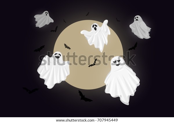 Vector Illustration Cartoon Whisper Ghost Cover Stock Vector (Royalty ...