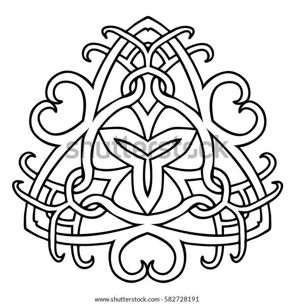 Vector Illustration Celtic Fantasy Style Trinity Stock Vector (Royalty ...
