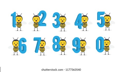 3,586 Bee numbers Images, Stock Photos & Vectors | Shutterstock