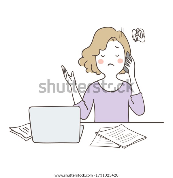 Vector Illustration Character Design Confusion Young Stock Vector ...
