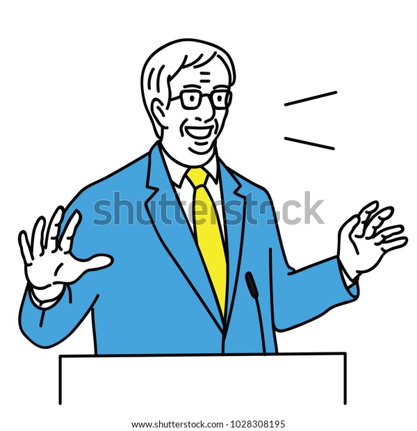 86 Old Politician Talking Stock Vectors, Images & Vector Art | Shutterstock
