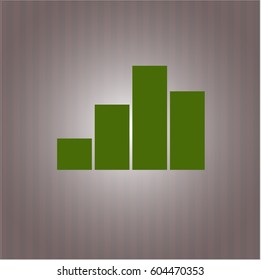 Vector Illustration Chart Symbol Green Color: เวกเตอร์สต็อก (ปลอดค่า ...