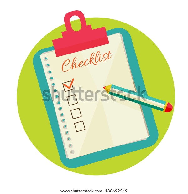 Vector Illustration Check List Stock Vector (Royalty Free) 180692549 Vector Illustration Check List Stock Vector (Royalty Free) 180692549