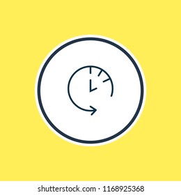 Vector Illustration Check Out Time Icon Stock Vector (Royalty Free ...