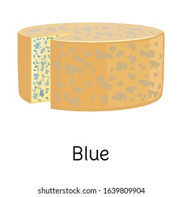 Vector Illustration Cheese Blue Logo Graphic Stock Vector (Royalty Free ...