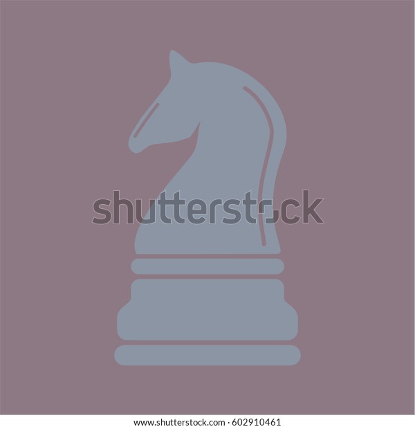 Vector Illustration Chess Knight Symbol Stock Vector (Royalty Free ...