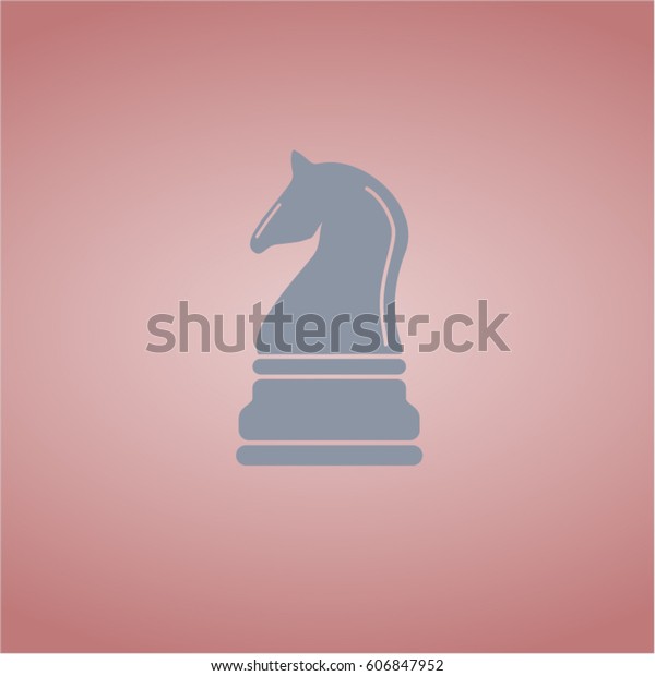 Vector Illustration Chess Knight Symbol Icon Stock Vector (Royalty Free ...