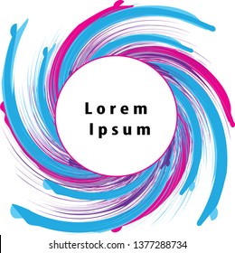 Vector Illustration Circle Galaxy Fantasy Background Stock Vector ...