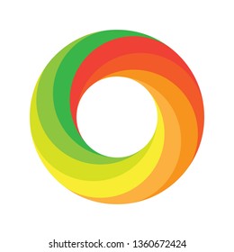 Vector Illustration Circle Logo Background Poster Stock Vector (Royalty ...