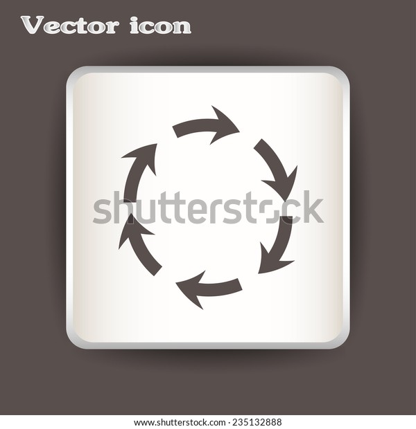 Vector Illustration Circulation Stock Vector (Royalty Free) 235132888 ...
