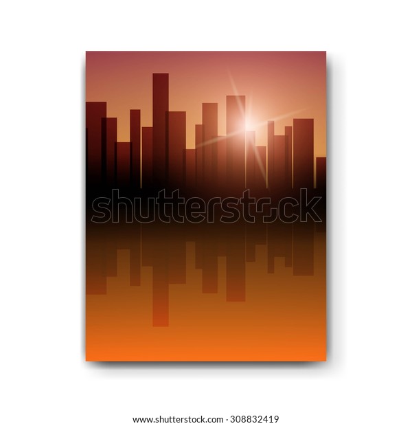 Vector Illustration City Design Template Stock Vector (Royalty Free ...