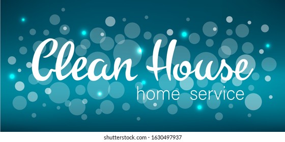 Vector Illustration Clean House Home Service Stock Vector (Royalty Free ...