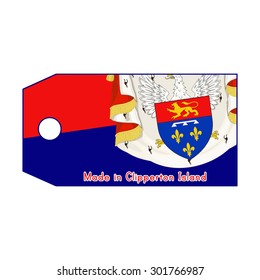 Vector Illustration Clipperton Island Flag On Stock Vector (Royalty ...