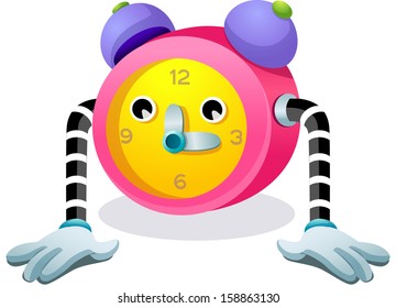 Vector Illustration Clock Arms Stock Vector (Royalty Free) 158863130 ...