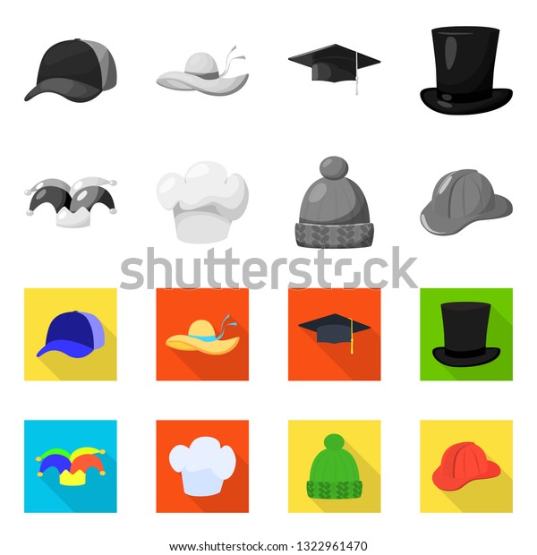 Vector Illustration Clothing Cap Symbol Set Stock Vector (Royalty Free ...