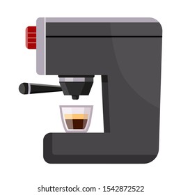 Vector Illustration Coffee Machine Sign Graphic Stock Vector (Royalty ...