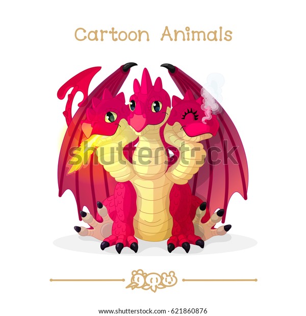 Vector Illustration Collection Cartoon Animals Three Stock Vector ...