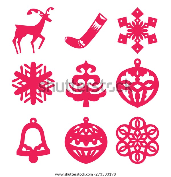 Vector Illustration Collection Scandinavian Folklore Inspired Stock Vector Royalty Free