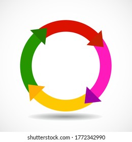 Rainbow Wheel Arrows Stock Vector (Royalty Free) 182648120 | Shutterstock