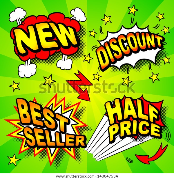 Vector Illustration Colorful Cartoon Labeling Stock Vector (Royalty ...