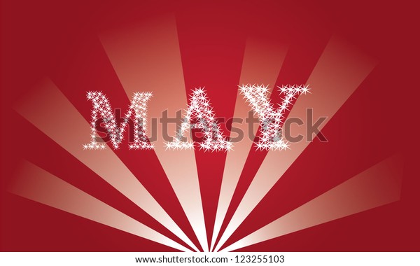 Vector Illustration Colorful May Design Element Stock Vector (Royalty ...
