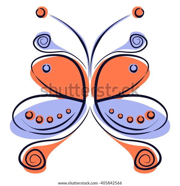 Vector Illustration Colorful Red Blue Cartoon Stock Vector (Royalty ...