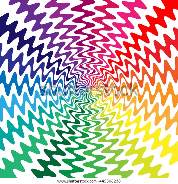 Vector Illustration Colorful Wavy Lines Expanded Stock Vector (Royalty ...
