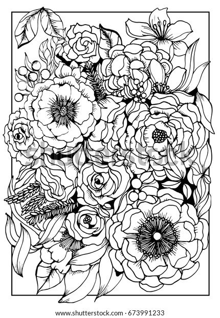 Vector Illustration Coloring Book Fabric: vector de stock (libre de ...