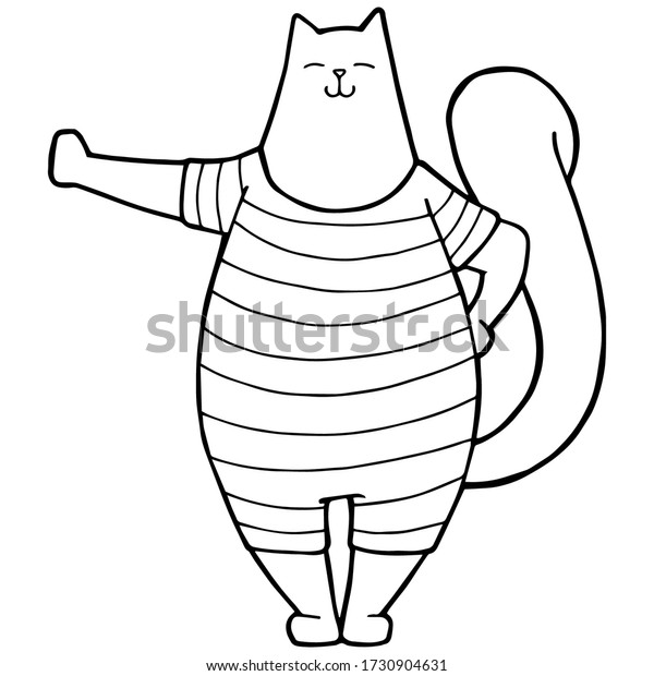 Vector Illustration Coloring Page Black Line Stock Vector (Royalty Free ...