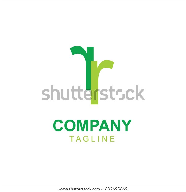 Vector Illustration Combined Twoletter R Logo Stock Vector (Royalty ...