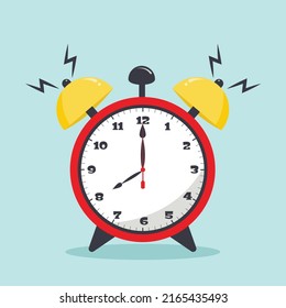 Vector Illustration Comic Alarm Clock Stock Vector (Royalty Free ...