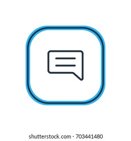 Vector Illustration Comment Outline Beautiful App Stock Vector (Royalty ...